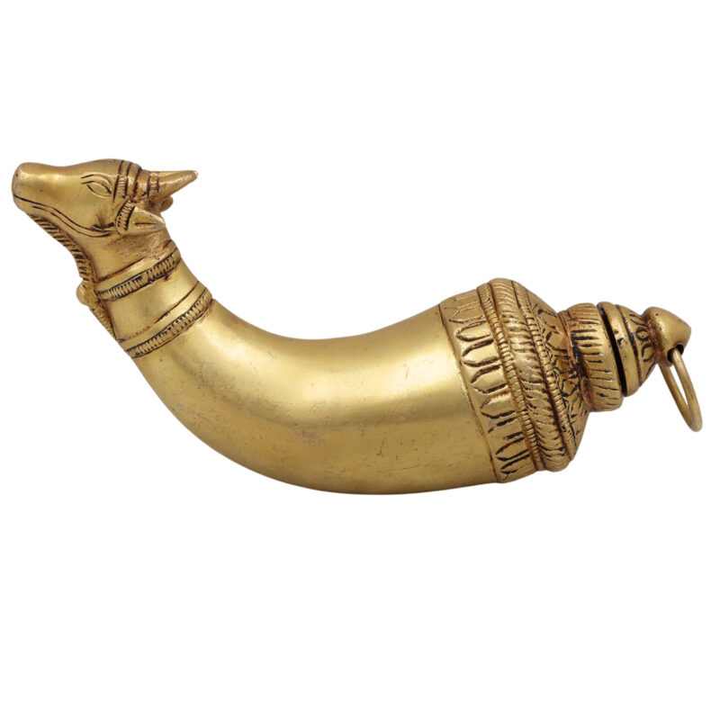 Brass Abhishek Shringi Pipe | Gaumukhi Shringi, Gomukhi Shringi, Pital ...